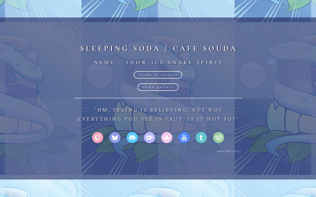 Sleeping Soda / Cafe Souda